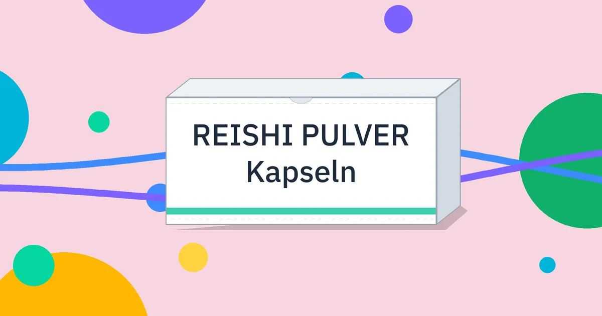 Symbolbild: Packung mit der Aufschrift REISHI PULVER Kapseln (PZN 04760400) – Verfügbarkeit und Bezug in Apotheken in Frankfurt am Main
