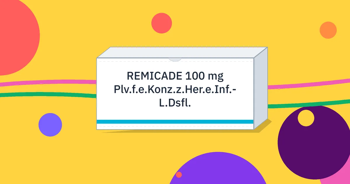Symbolbild: Packung mit der Aufschrift REMICADE 100 mg Plv.f.e.Konz.z.Her.e.Inf.-L.Dsfl. (PZN 03572300) – Verfügbarkeit und Bezug in Apotheken in Frankfurt am Main