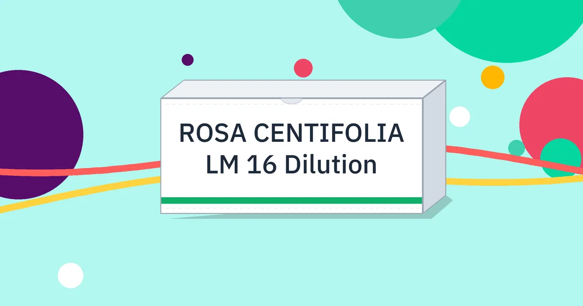 Symbolbild: Packung mit der Aufschrift ROSA CENTIFOLIA LM 16 Dilution (PZN 13055830) – Verfügbarkeit und Bezug in Apotheken in Frankfurt am Main