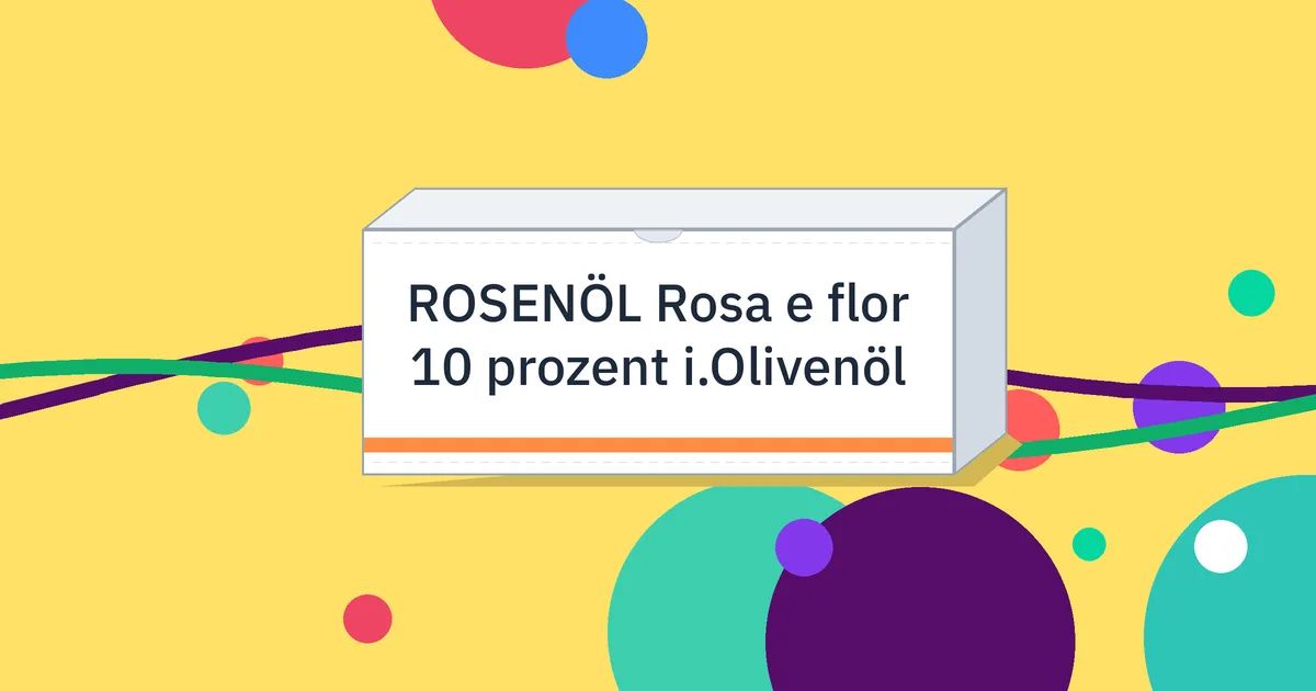Symbolbild: Packung mit der Aufschrift ROSENÖL Rosa e flor 10 prozent i.Olivenöl (PZN 02467676) – Verfügbarkeit und Bezug in Apotheken in Frankfurt am Main