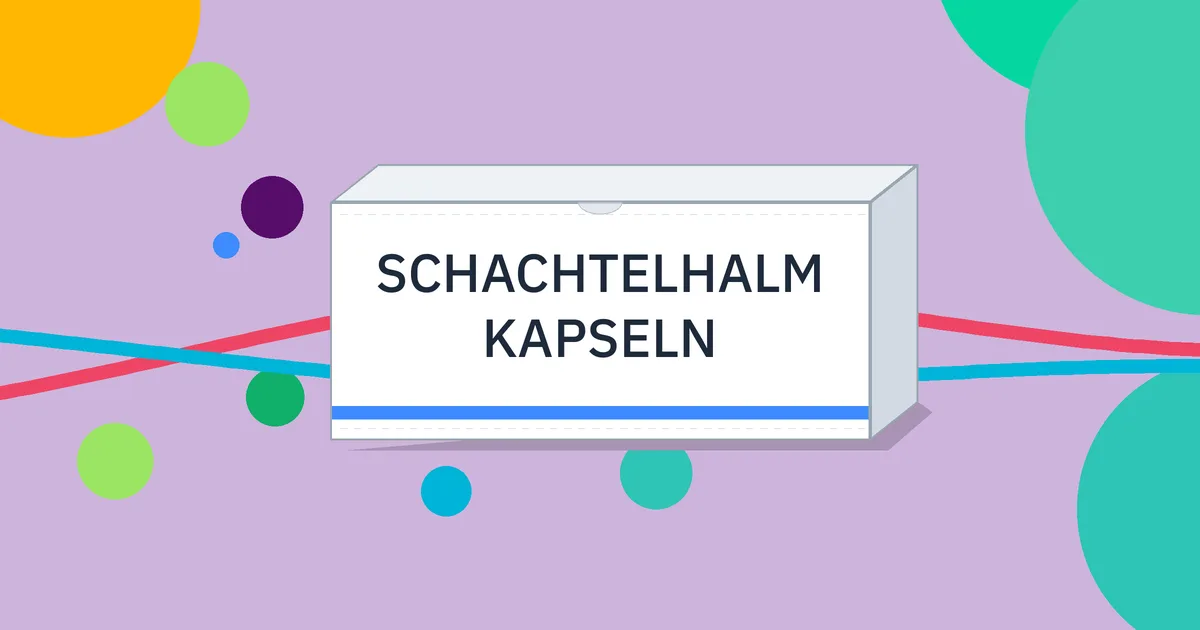 Symbolbild: Packung mit der Aufschrift SCHACHTELHALM KAPSELN (PZN 00120626) – Verfügbarkeit und Bezug in Apotheken in Frankfurt am Main