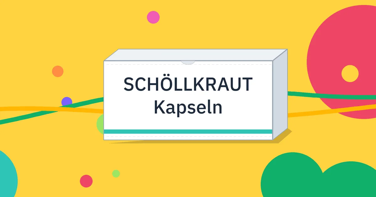 Symbolbild: Packung mit der Aufschrift SCHÖLLKRAUT Kapseln (PZN 02337034) – Verfügbarkeit und Bezug in Apotheken in Frankfurt am Main