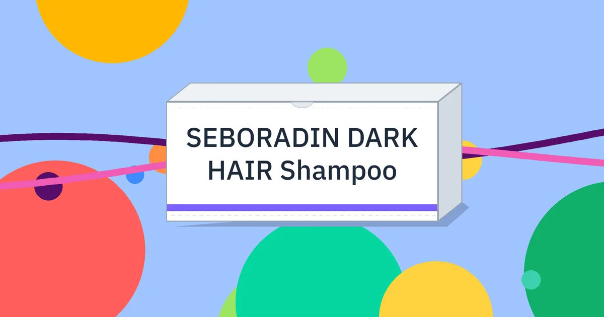 Symbolbild: Packung mit der Aufschrift SEBORADIN DARK HAIR Shampoo (PZN 18402791) – Verfügbarkeit und Bezug in Apotheken in Frankfurt am Main