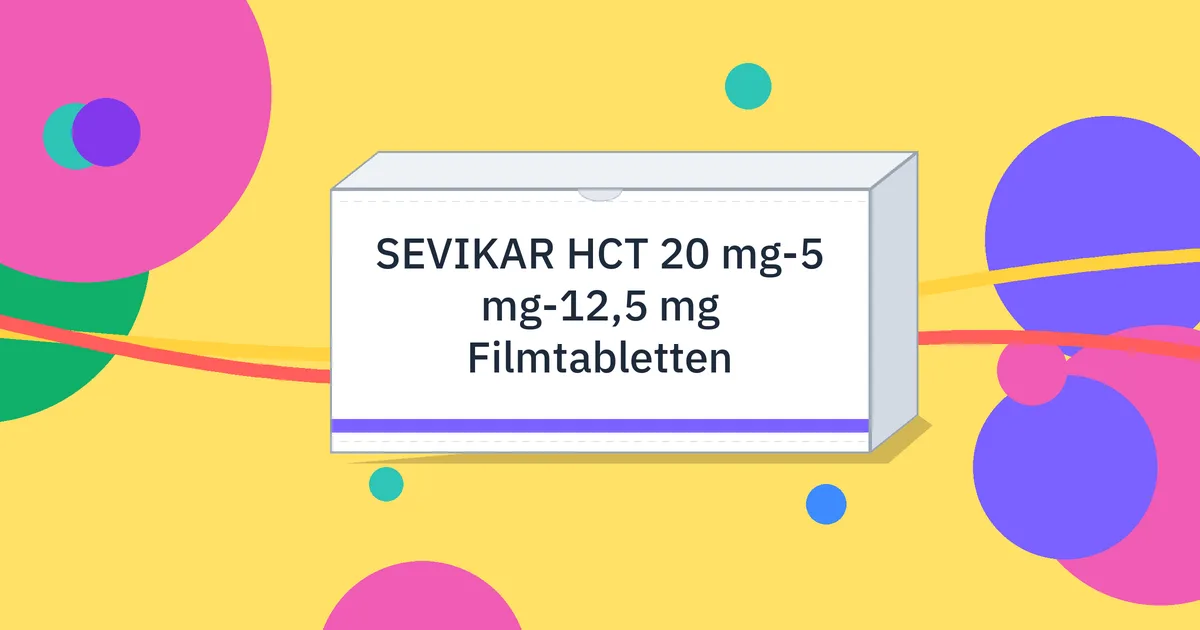 Symbolbild: Packung mit der Aufschrift SEVIKAR HCT 20 mg-5 mg-12,5 mg Filmtabletten (PZN 18224289) – Verfügbarkeit und Bezug in Apotheken in Frankfurt am Main