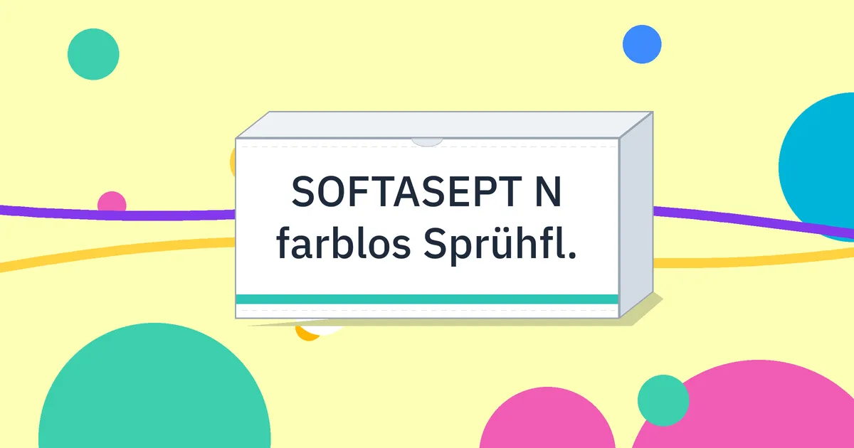 Symbolbild: Packung mit der Aufschrift SOFTASEPT N farblos Sprühfl. (PZN 08505018) – Verfügbarkeit und Bezug in Apotheken in Frankfurt am Main