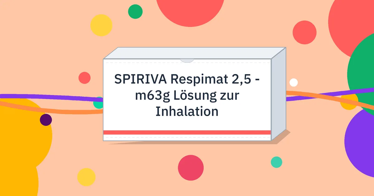 Symbolbild: Packung mit der Aufschrift SPIRIVA Respimat 2,5 -m63g Lösung zur Inhalation (PZN 08446474) – Verfügbarkeit und Bezug in Apotheken in Frankfurt am Main