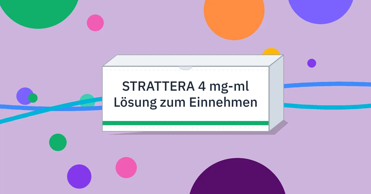 Symbolbild: Packung mit der Aufschrift STRATTERA 4 mg-ml Lösung zum Einnehmen (PZN 16357827) – Verfügbarkeit und Bezug in Apotheken in Frankfurt am Main
