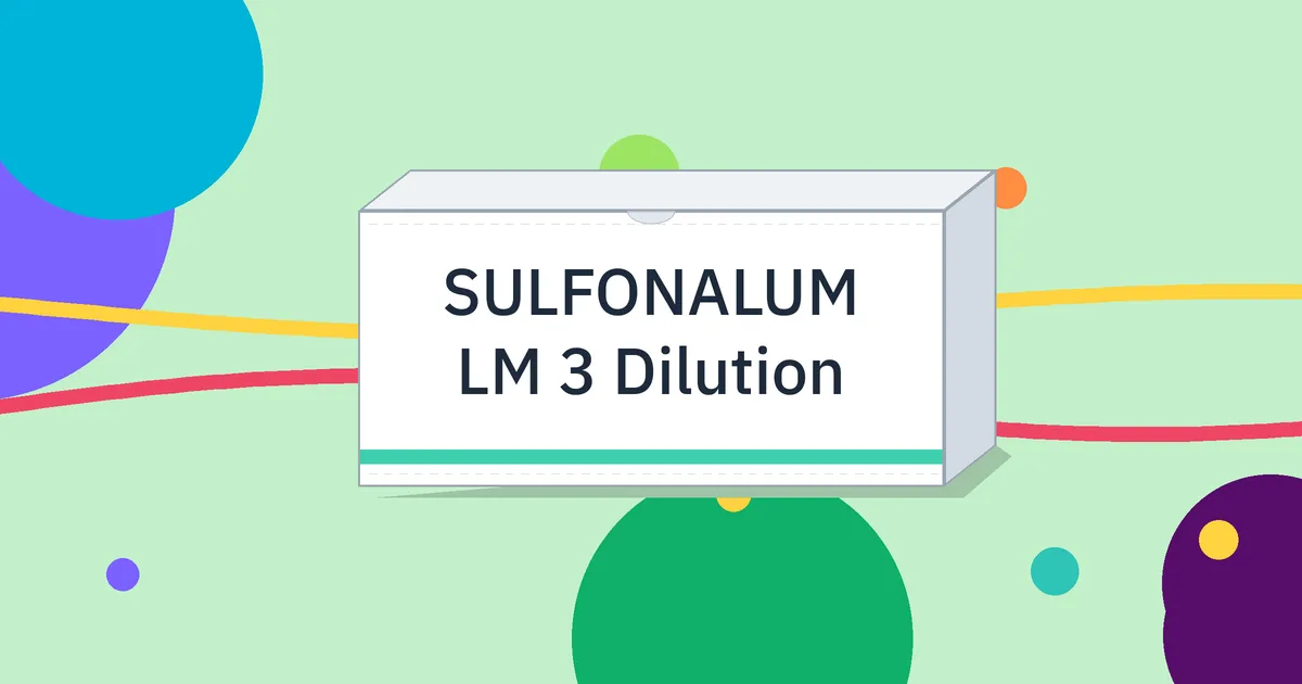 Symbolbild: Packung mit der Aufschrift SULFONALUM LM 3 Dilution (PZN 13209411) – Verfügbarkeit und Bezug in Apotheken in Frankfurt am Main