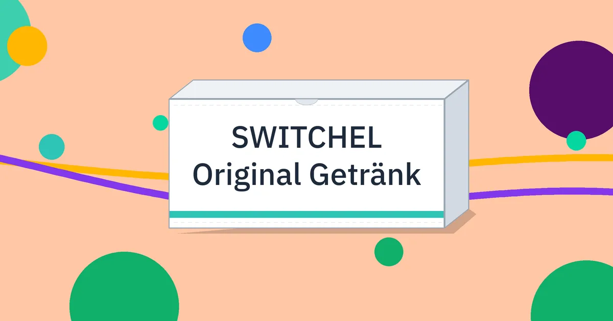 Symbolbild: Packung mit der Aufschrift SWITCHEL Original Getränk (PZN 13834801) – Verfügbarkeit und Bezug in Apotheken in Frankfurt am Main
