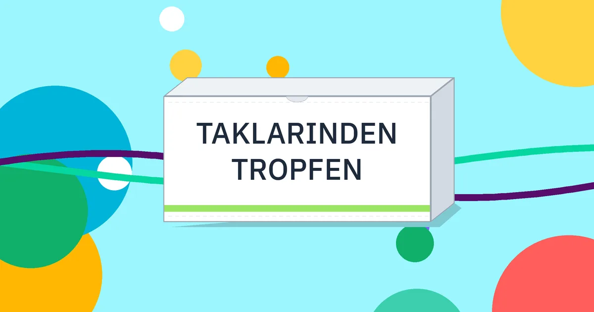 Symbolbild: Packung mit der Aufschrift TAKLARINDEN TROPFEN (PZN 16389000) – Verfügbarkeit und Bezug in Apotheken in Frankfurt am Main