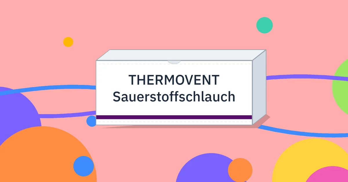 Symbolbild: Packung mit der Aufschrift THERMOVENT Sauerstoffschlauch (PZN 06447618) – Verfügbarkeit und Bezug in Apotheken in Frankfurt am Main