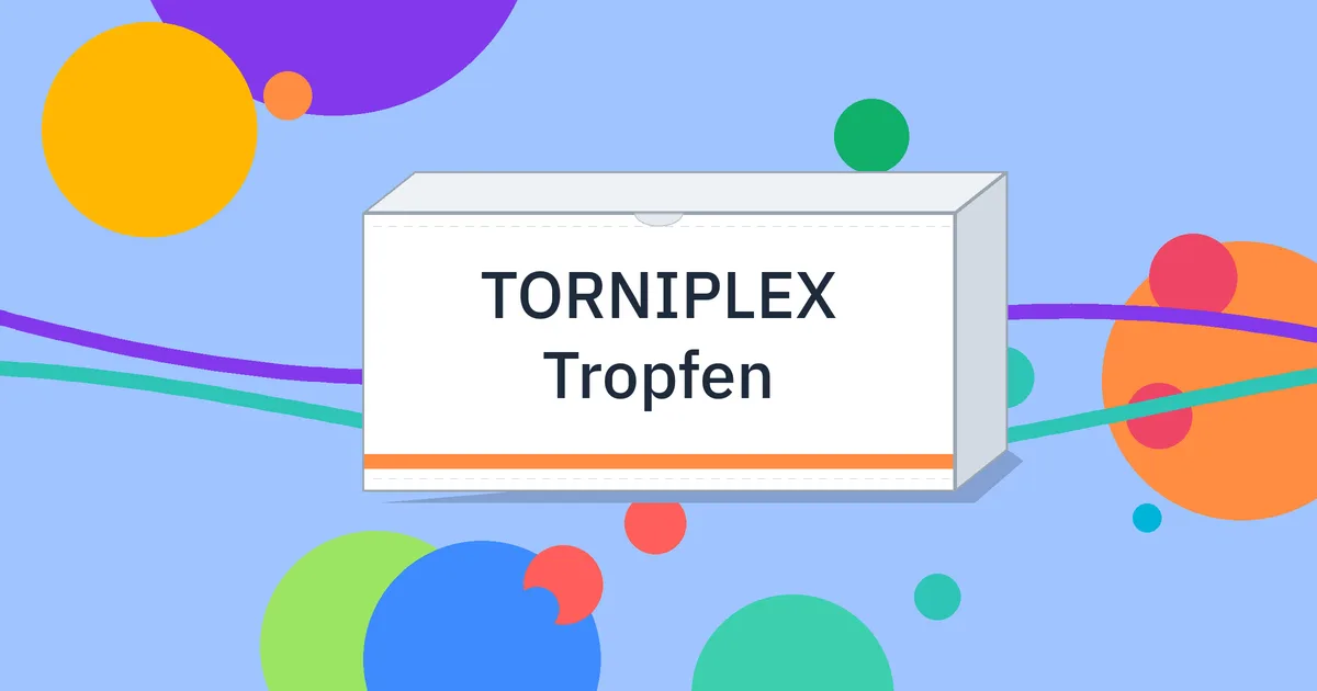 Symbolbild: Packung mit der Aufschrift TORNIPLEX Tropfen (PZN 10090547) – Verfügbarkeit und Bezug in Apotheken in Frankfurt am Main