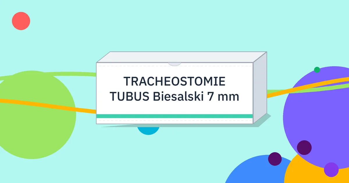 Symbolbild: Packung mit der Aufschrift TRACHEOSTOMIE TUBUS Biesalski 7 mm (PZN 16038507) – Verfügbarkeit und Bezug in Apotheken in Frankfurt am Main