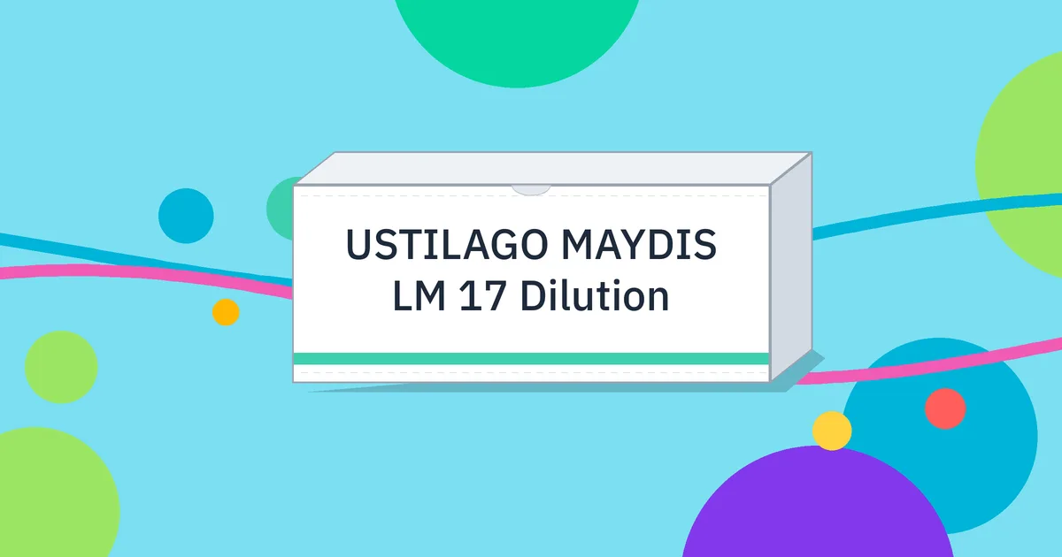 Symbolbild: Packung mit der Aufschrift USTILAGO MAYDIS LM 17 Dilution (PZN 13258125) – Verfügbarkeit und Bezug in Apotheken in Frankfurt am Main