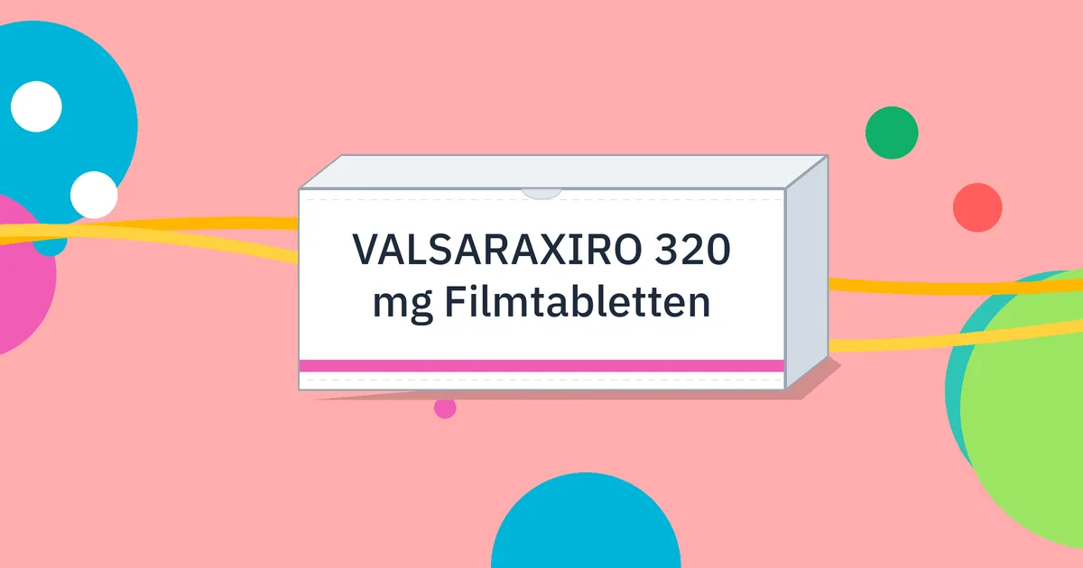Symbolbild: Packung mit der Aufschrift VALSARAXIRO 320 mg Filmtabletten (PZN 16793327) – Verfügbarkeit und Bezug in Apotheken in Frankfurt am Main