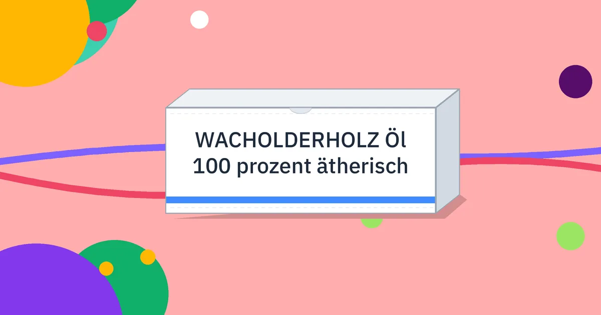 Symbolbild: Packung mit der Aufschrift WACHOLDERHOLZ Öl 100 prozent ätherisch (PZN 07206437) – Verfügbarkeit und Bezug in Apotheken in Frankfurt am Main