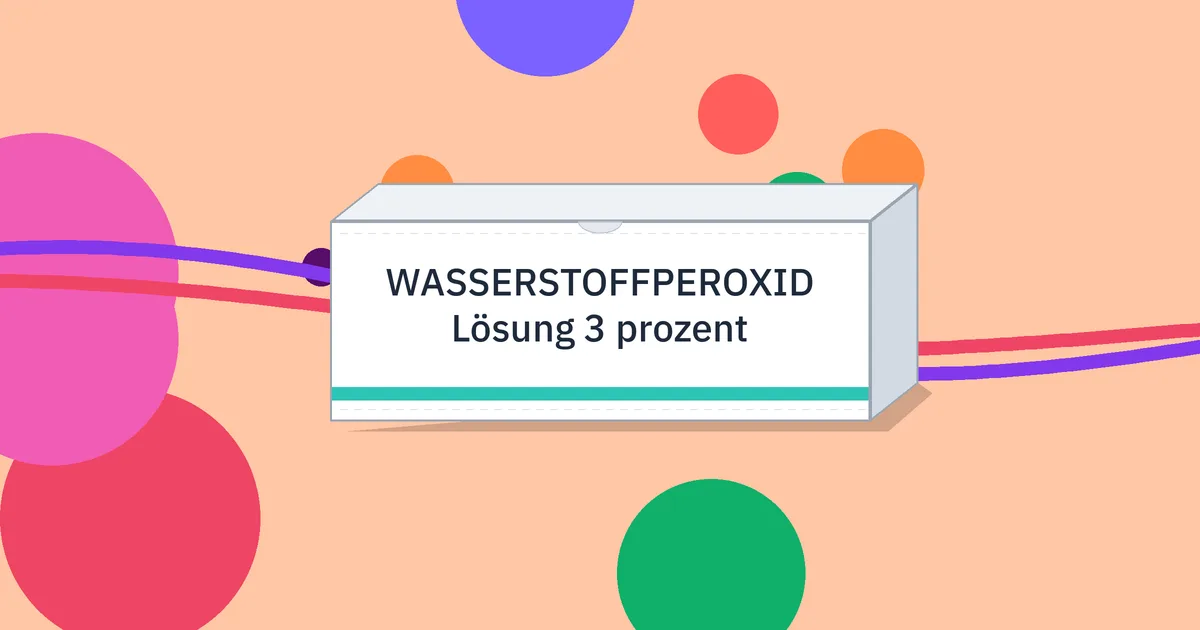 Symbolbild: Packung mit der Aufschrift WASSERSTOFFPEROXID Lösung 3 prozent (PZN 02732842) – Verfügbarkeit und Bezug in Apotheken in Frankfurt am Main