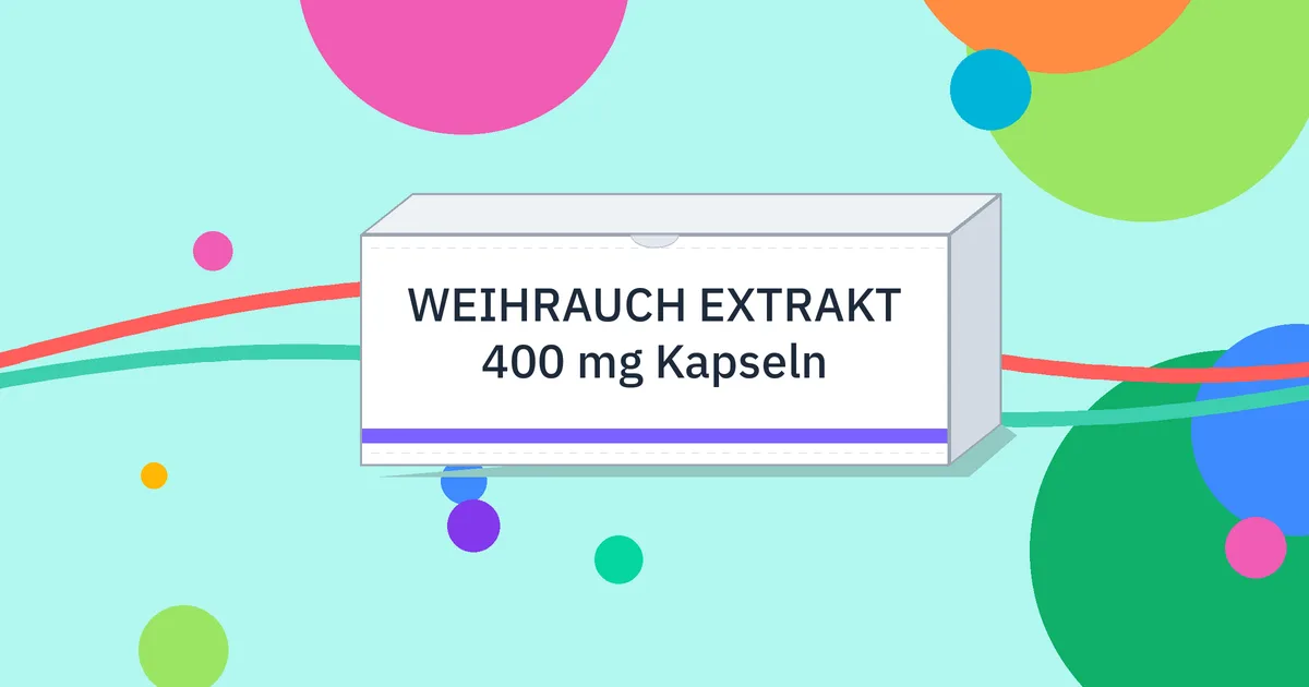Symbolbild: Packung mit der Aufschrift WEIHRAUCH EXTRAKT 400 mg Kapseln (PZN 15738409) – Verfügbarkeit und Bezug in Apotheken in Frankfurt am Main