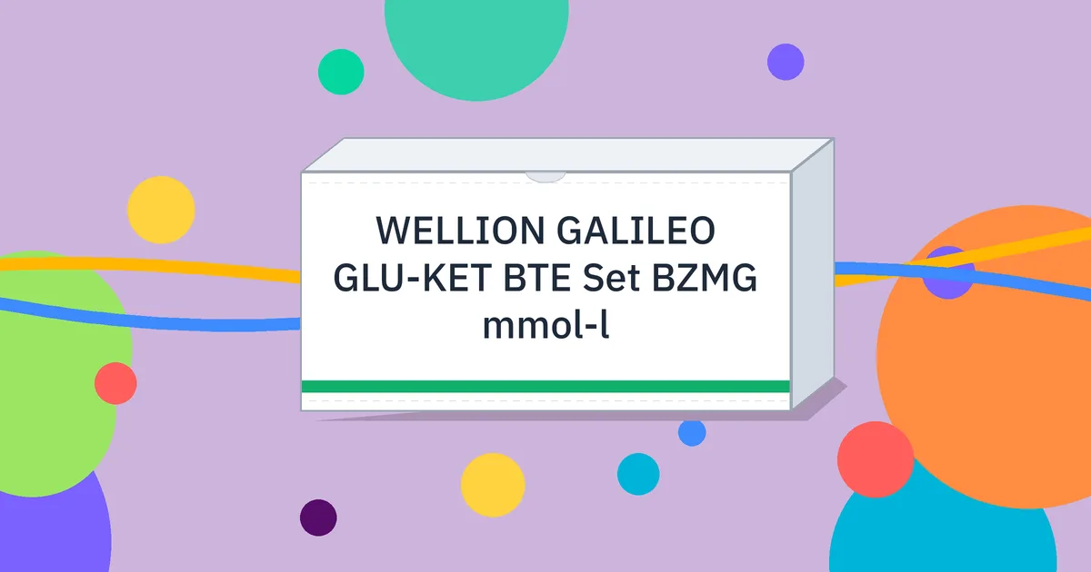 Symbolbild: Packung mit der Aufschrift WELLION GALILEO GLU-KET BTE Set BZMG mmol-l (PZN 18189908) – Verfügbarkeit und Bezug in Apotheken in Frankfurt am Main