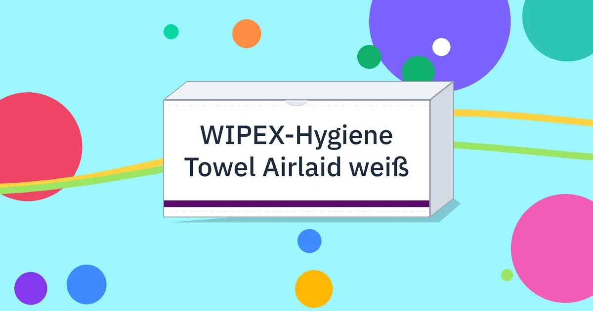 Symbolbild: Packung mit der Aufschrift WIPEX-Hygiene Towel Airlaid weiß (PZN 14886510) – Verfügbarkeit und Bezug in Apotheken in Frankfurt am Main