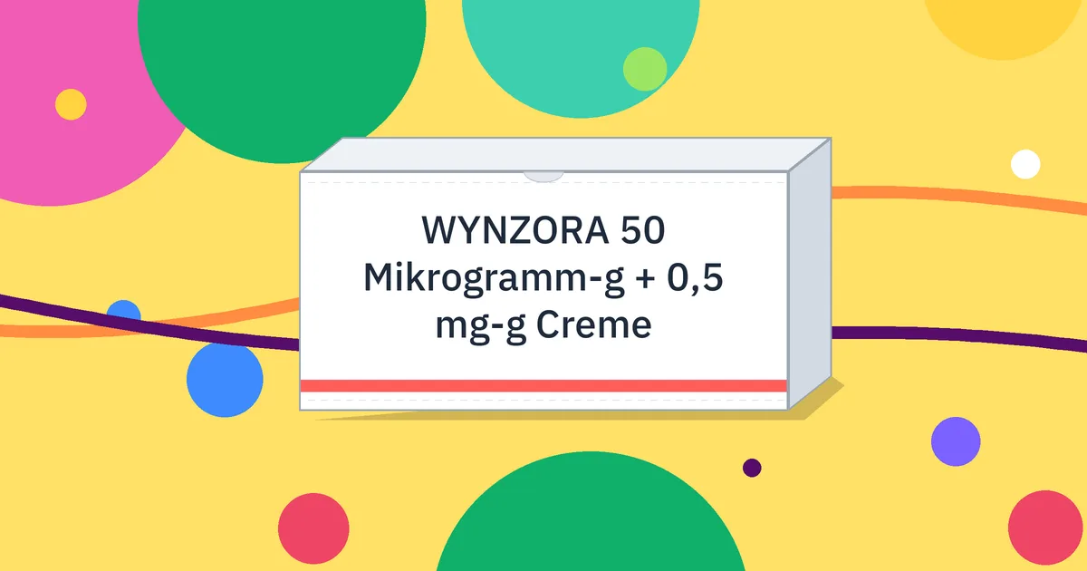 Symbolbild: Packung mit der Aufschrift WYNZORA 50 Mikrogramm-g + 0,5 mg-g Creme (PZN 14036183) – Verfügbarkeit und Bezug in Apotheken in Frankfurt am Main