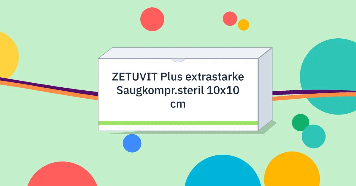 Symbolbild: Packung mit der Aufschrift ZETUVIT Plus extrastarke Saugkompr.steril 10x10 cm (PZN 14374709) – Verfügbarkeit und Bezug in Apotheken in Frankfurt am Main