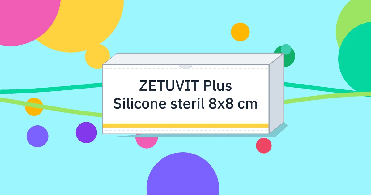 Symbolbild: Packung mit der Aufschrift ZETUVIT Plus Silicone steril 8x8 cm (PZN 20046783) – Verfügbarkeit und Bezug in Apotheken in Frankfurt am Main