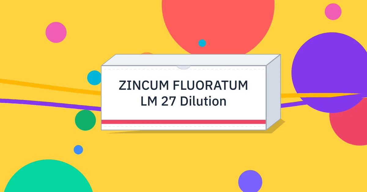 Symbolbild: Packung mit der Aufschrift ZINCUM FLUORATUM LM 27 Dilution (PZN 13293541) – Verfügbarkeit und Bezug in Apotheken in Frankfurt am Main