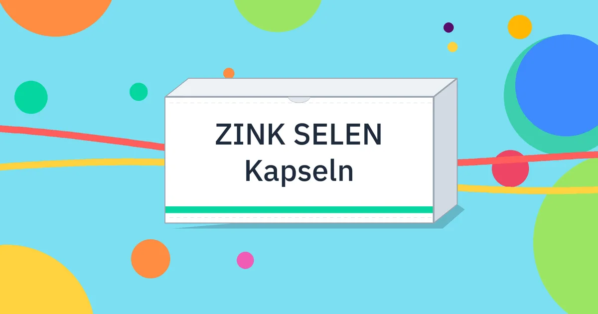 Symbolbild: Packung mit der Aufschrift ZINK SELEN Kapseln (PZN 05383046) – Verfügbarkeit und Bezug in Apotheken in Frankfurt am Main