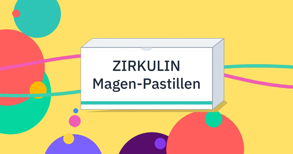 Symbolbild: Packung mit der Aufschrift ZIRKULIN Magen-Pastillen (PZN 04598193) – Verfügbarkeit und Bezug in Apotheken in Frankfurt am Main