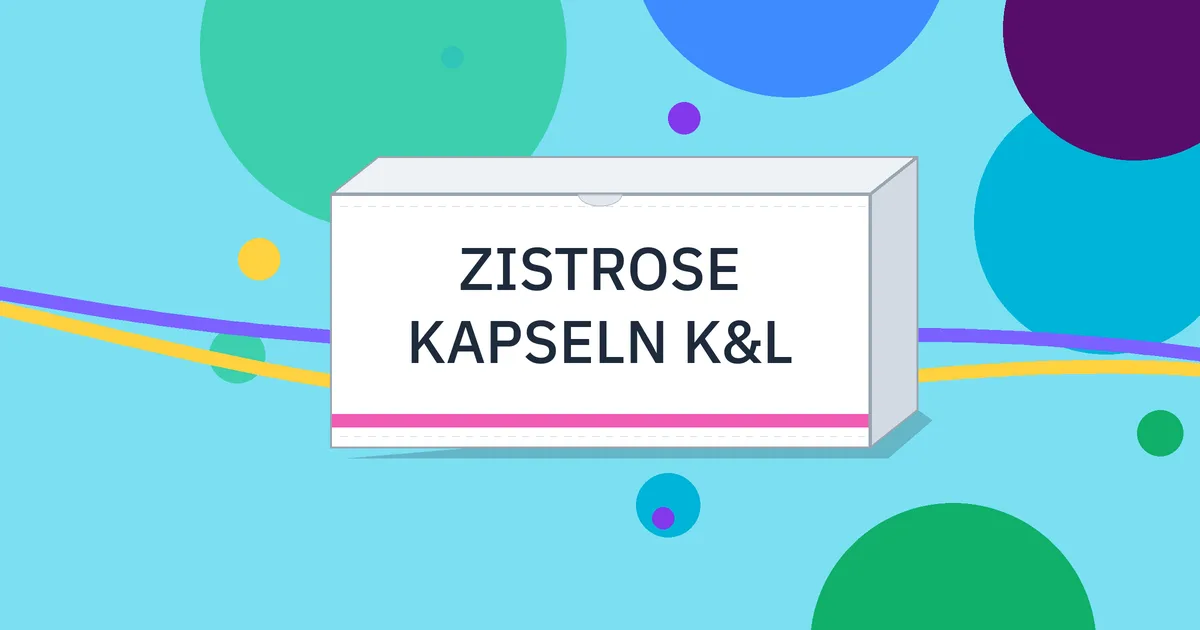 Symbolbild: Packung mit der Aufschrift ZISTROSE KAPSELN K&L (PZN 16900869) – Verfügbarkeit und Bezug in Apotheken in Frankfurt am Main