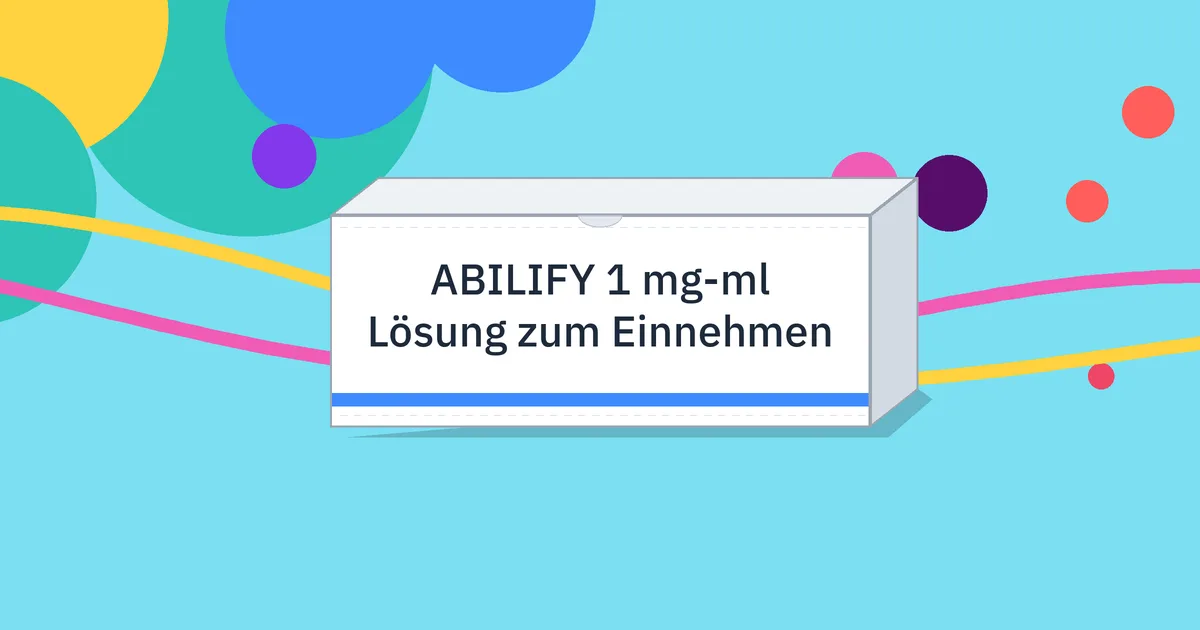 Symbolbild: Packung mit der Aufschrift ABILIFY 1 mg-ml Lösung zum Einnehmen (PZN 16003377) – Verfügbarkeit und Bezug in Apotheken in Frankfurt am Main
