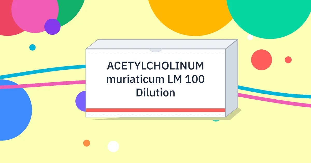 Symbolbild: Packung mit der Aufschrift ACETYLCHOLINUM muriaticum LM 100 Dilution (PZN 13266573) – Verfügbarkeit und Bezug in Apotheken in Frankfurt am Main
