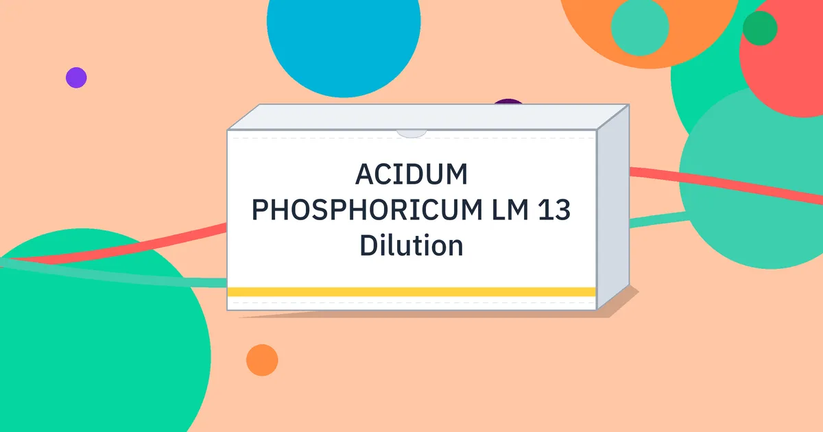 Symbolbild: Packung mit der Aufschrift ACIDUM PHOSPHORICUM LM 13 Dilution (PZN 12753182) – Verfügbarkeit und Bezug in Apotheken in Frankfurt am Main