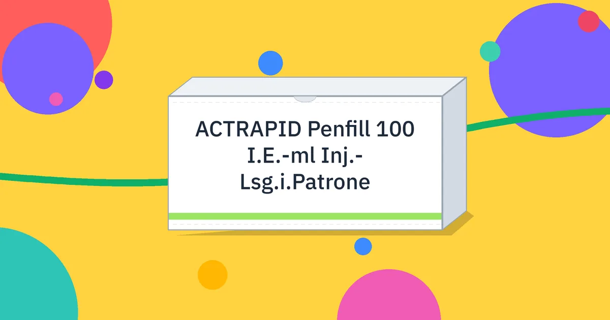 Symbolbild: Packung mit der Aufschrift ACTRAPID Penfill 100 I.E.-ml Inj.-Lsg.i.Patrone (PZN 04245922) – Verfügbarkeit und Bezug in Apotheken in Frankfurt am Main