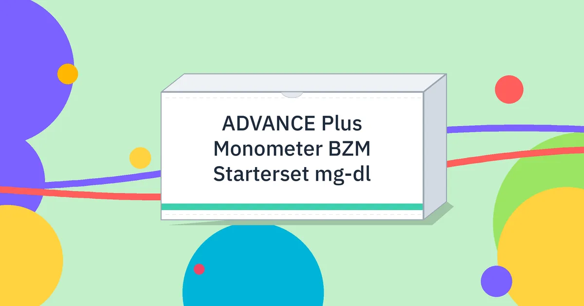 Symbolbild: Packung mit der Aufschrift ADVANCE Plus Monometer BZM Starterset mg-dl (PZN 11022453) – Verfügbarkeit und Bezug in Apotheken in Frankfurt am Main