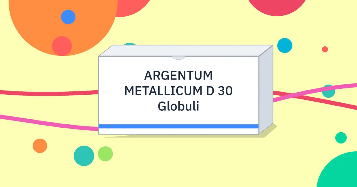 Symbolbild: Packung mit der Aufschrift ARGENTUM METALLICUM D 30 Globuli (PZN 02637724) – Verfügbarkeit und Bezug in Apotheken in Frankfurt am Main