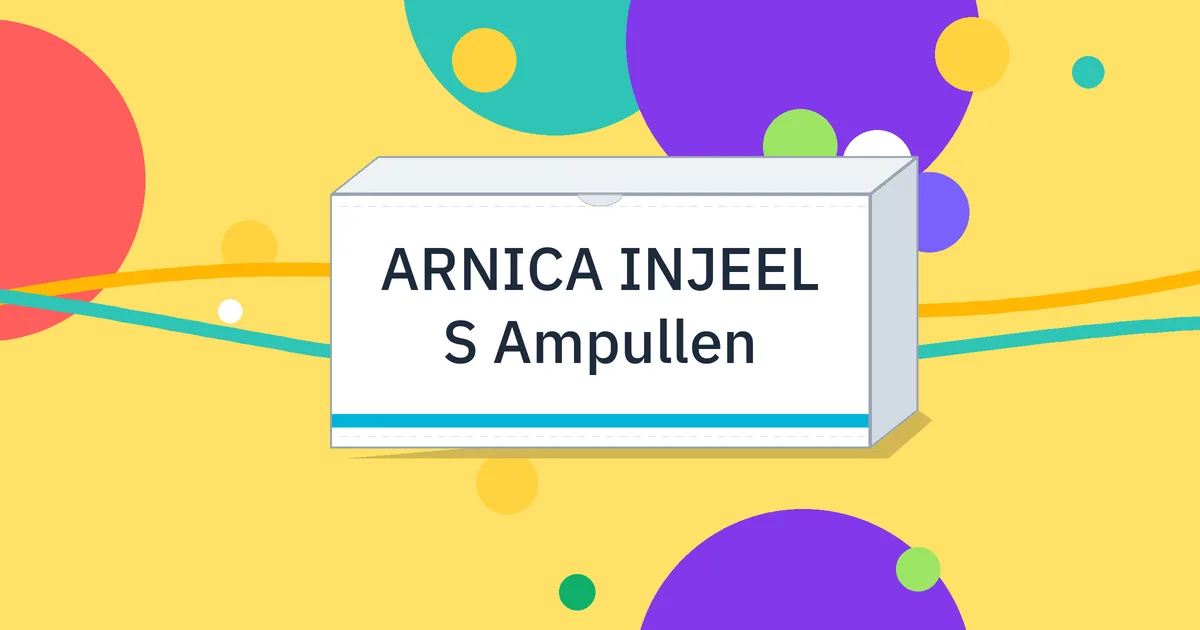 Symbolbild: Packung mit der Aufschrift ARNICA INJEEL S Ampullen (PZN 04561729) – Verfügbarkeit und Bezug in Apotheken in Frankfurt am Main