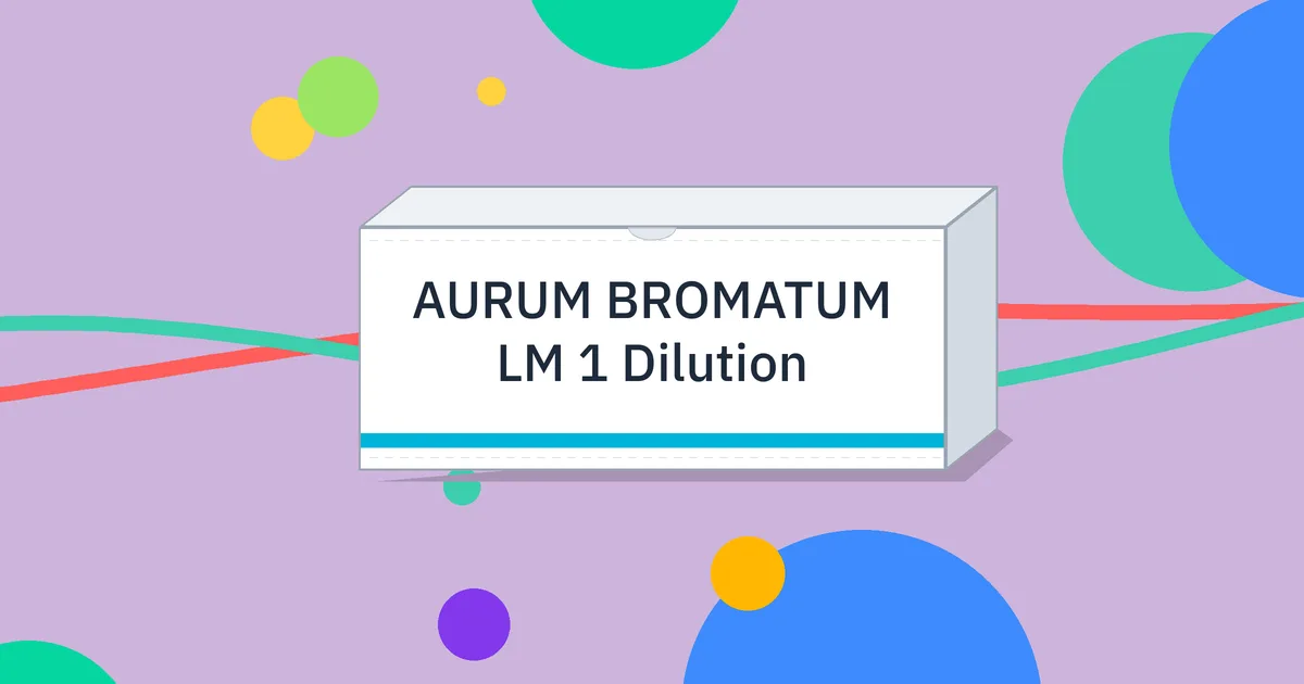Symbolbild: Packung mit der Aufschrift AURUM BROMATUM LM 1 Dilution (PZN 12783651) – Verfügbarkeit und Bezug in Apotheken in Frankfurt am Main