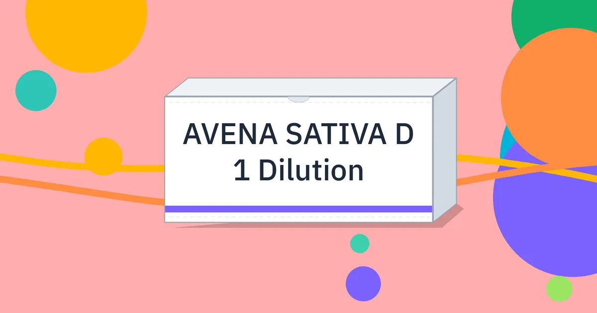 Symbolbild: Packung mit der Aufschrift AVENA SATIVA D 1 Dilution (PZN 02608042) – Verfügbarkeit und Bezug in Apotheken in Frankfurt am Main