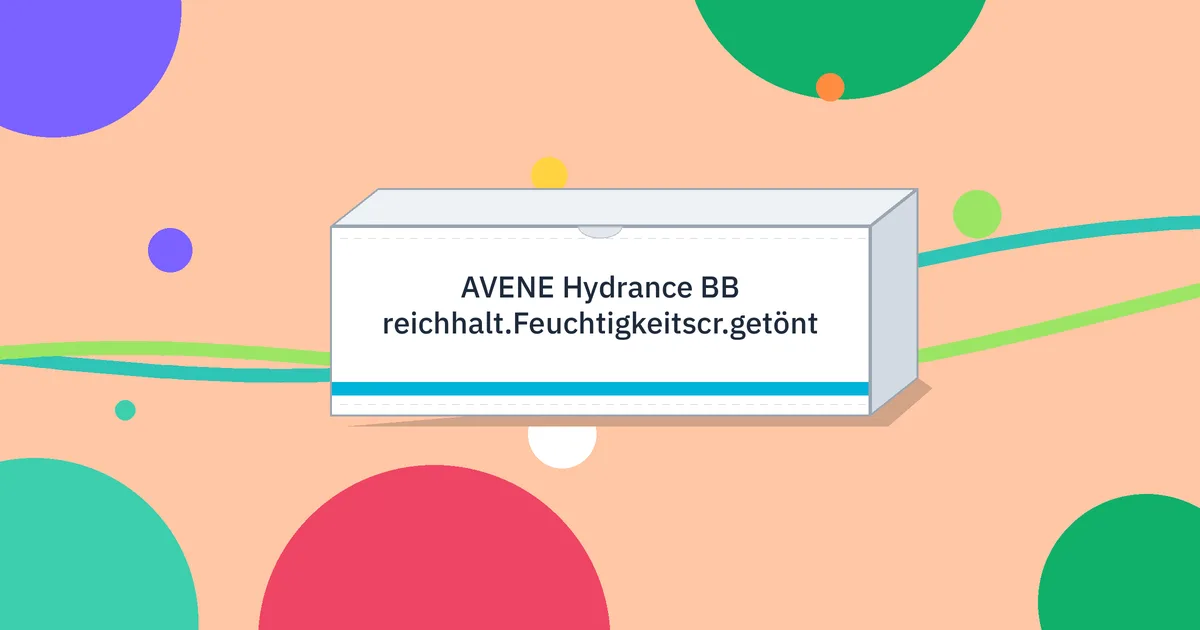 Symbolbild: Packung mit der Aufschrift AVENE Hydrance BB reichhalt.Feuchtigkeitscr.getönt (PZN 14373733) – Verfügbarkeit und Bezug in Apotheken in Frankfurt am Main