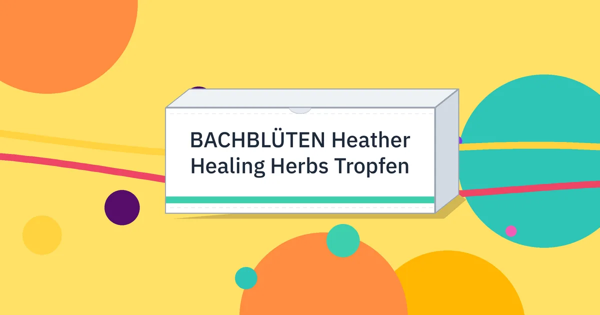 Symbolbild: Packung mit der Aufschrift BACHBLÜTEN Heather Healing Herbs Tropfen (PZN 07364484) – Verfügbarkeit und Bezug in Apotheken in Frankfurt am Main