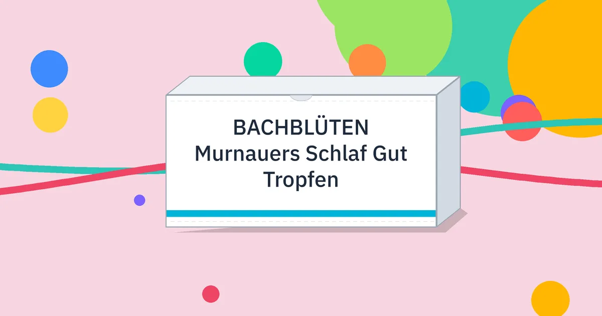 Symbolbild: Packung mit der Aufschrift BACHBLÜTEN Murnauers Schlaf Gut Tropfen (PZN 09240183) – Verfügbarkeit und Bezug in Apotheken in Frankfurt am Main