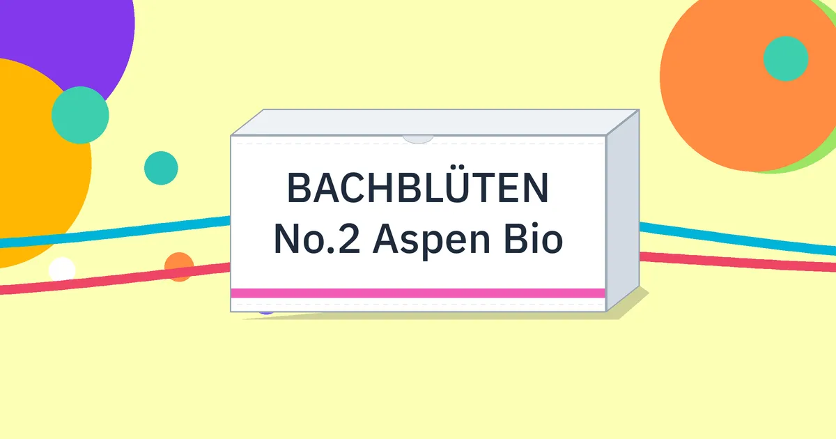 Symbolbild: Packung mit der Aufschrift BACHBLÜTEN No.2 Aspen Bio (PZN 10310463) – Verfügbarkeit und Bezug in Apotheken in Frankfurt am Main
