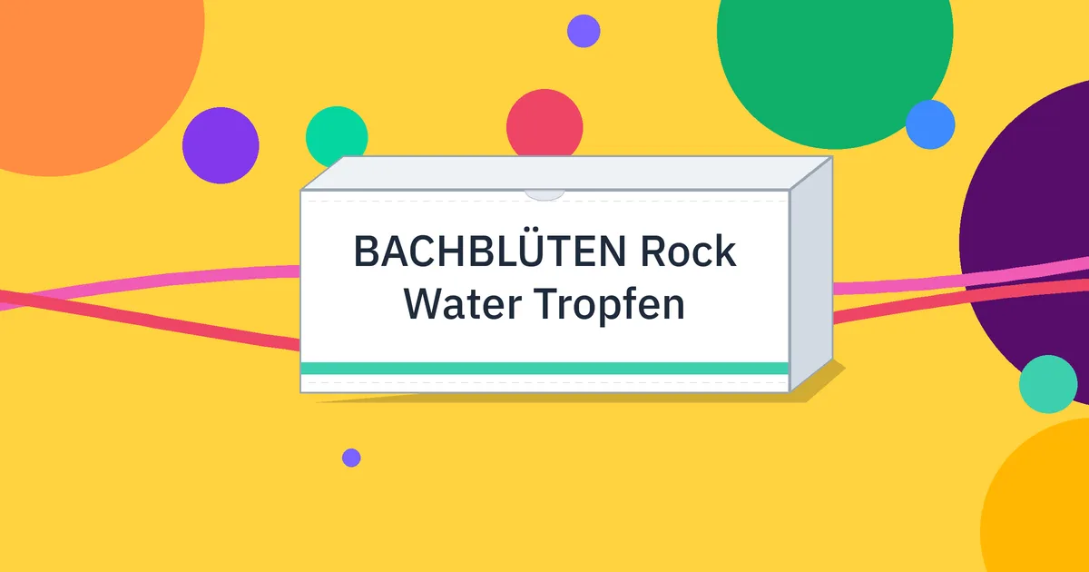 Symbolbild: Packung mit der Aufschrift BACHBLÜTEN Rock Water Tropfen (PZN 00146790) – Verfügbarkeit und Bezug in Apotheken in Frankfurt am Main