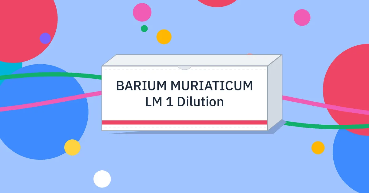 Symbolbild: Packung mit der Aufschrift BARIUM MURIATICUM LM 1 Dilution (PZN 12790160) – Verfügbarkeit und Bezug in Apotheken in Frankfurt am Main