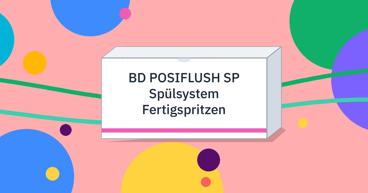 Symbolbild: Packung mit der Aufschrift BD POSIFLUSH SP Spülsystem Fertigspritzen (PZN 06150752) – Verfügbarkeit und Bezug in Apotheken in Frankfurt am Main