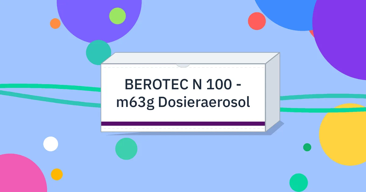 Symbolbild: Packung mit der Aufschrift BEROTEC N 100 -m63g Dosieraerosol (PZN 00495912) – Verfügbarkeit und Bezug in Apotheken in Frankfurt am Main