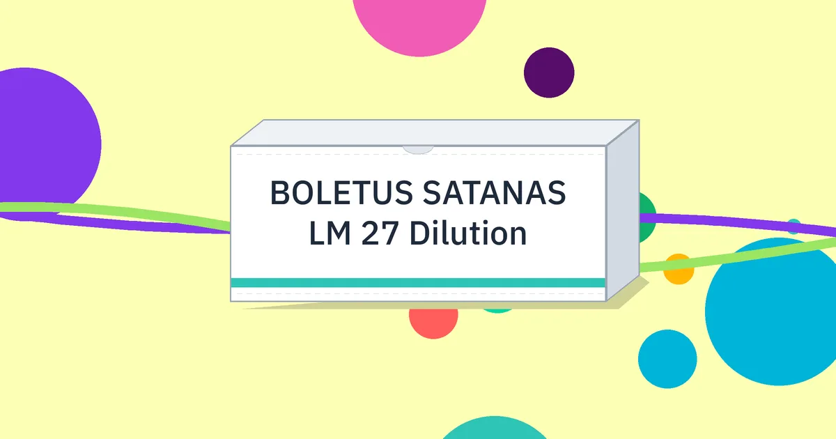 Symbolbild: Packung mit der Aufschrift BOLETUS SATANAS LM 27 Dilution (PZN 13392473) – Verfügbarkeit und Bezug in Apotheken in Frankfurt am Main
