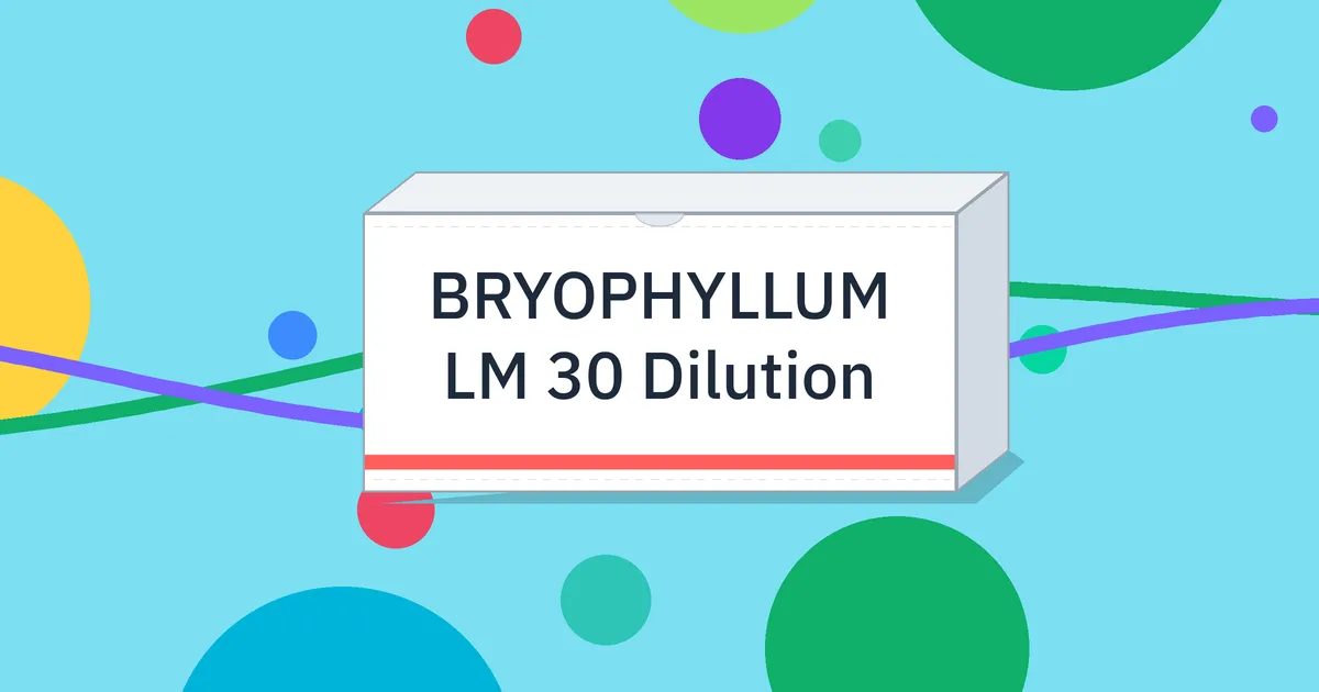 Symbolbild: Packung mit der Aufschrift BRYOPHYLLUM LM 30 Dilution (PZN 13397803) – Verfügbarkeit und Bezug in Apotheken in Frankfurt am Main